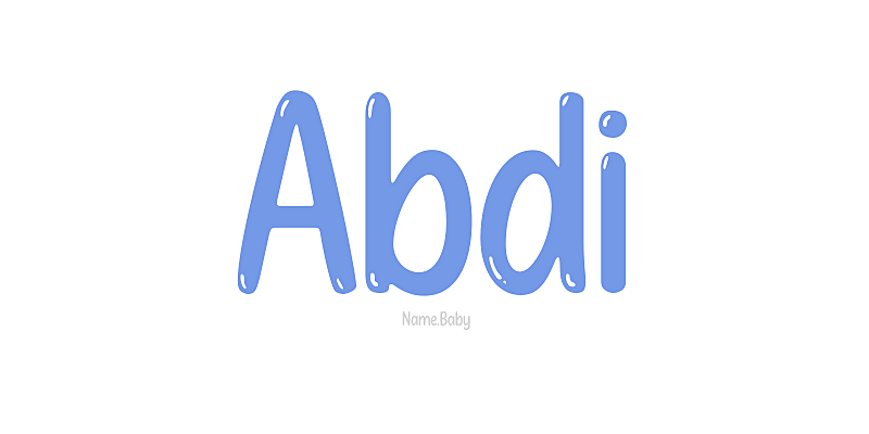 Abdi - Name Meaning and Popularity