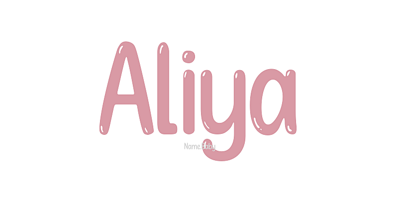 Aliya - Name Meaning and Popularity