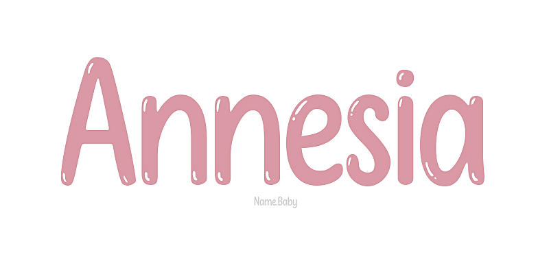 Annesia - Name Meaning and Popularity