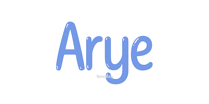 Arye - Name Meaning and Popularity
