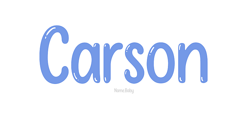 Carson - Name Meaning and Popularity