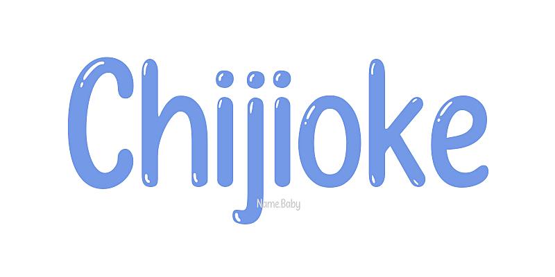 Chijioke - Name Meaning and Popularity
