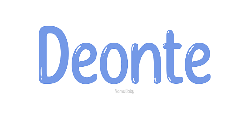 Deonte - Name Meaning and Popularity