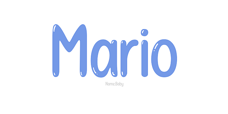 Mario - Name Meaning and Popularity