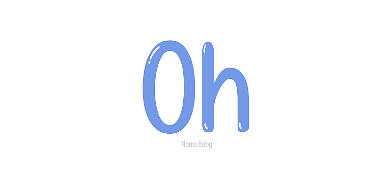 Oh - Name Meaning and Popularity