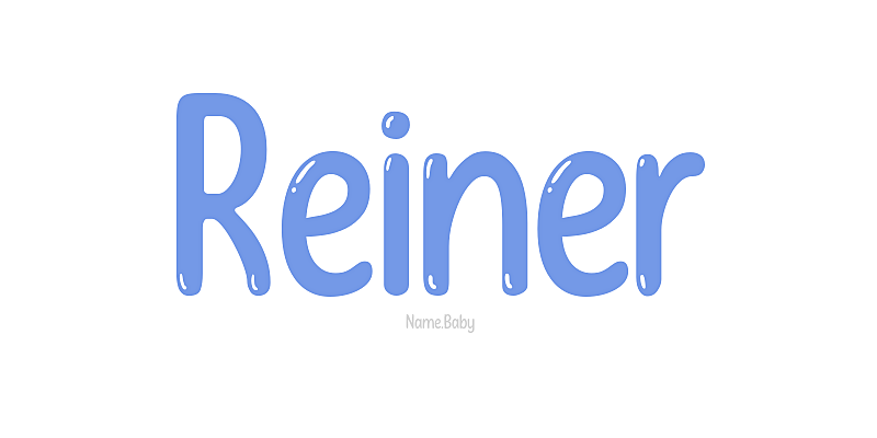 Reiner - Name Meaning and Popularity