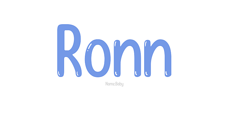 Ronn - Name Meaning and Popularity