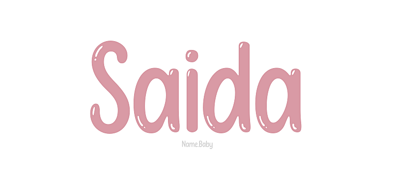 Saida - Name Meaning and Popularity