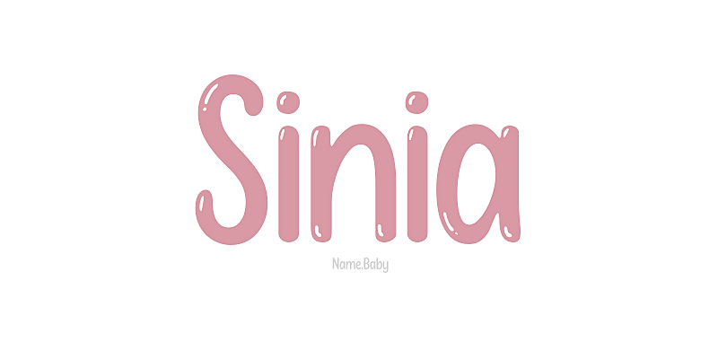 Sinia - Name Meaning and Popularity