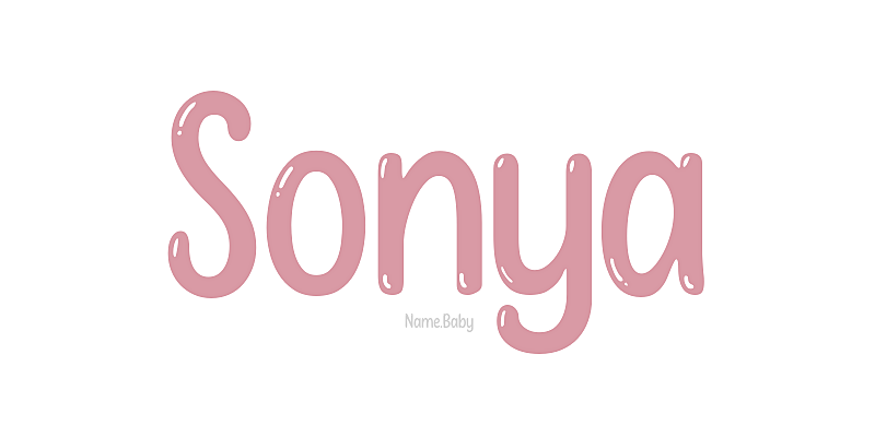 Sonya - Name Meaning and Popularity