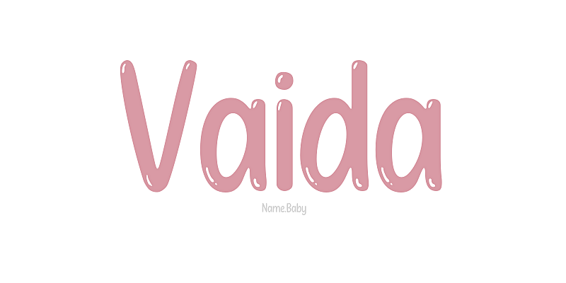 Vaida - Name Meaning and Popularity