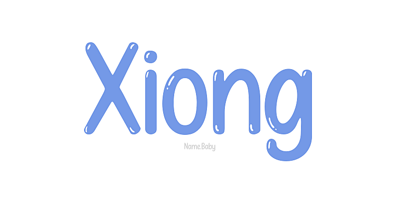 Xiong - Name Meaning and Popularity