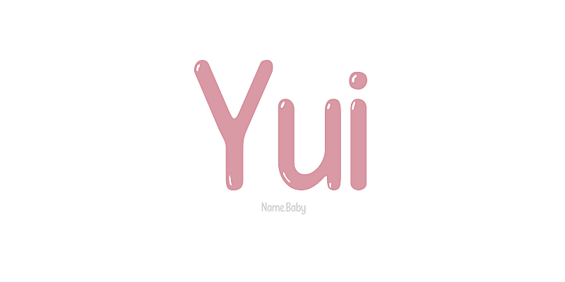 Yui - Name Meaning and Popularity