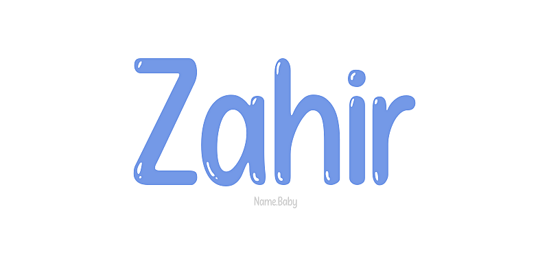 Zahir - Name Meaning and Popularity
