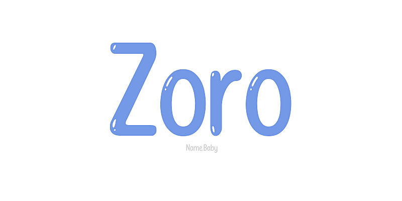 Zoro - Name Meaning and Popularity